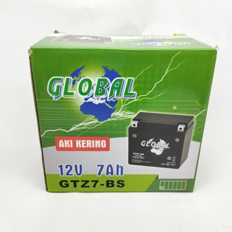 Jual AKI ACU 7AH GTZ7S GLOBAL AKI SATRIA VARIO 125150 KERING | Shopee ...