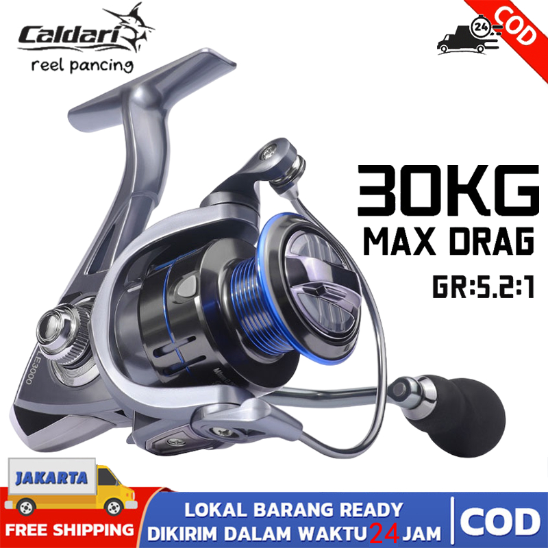 Jual CALDARI REEL PANCING KUAT BAGUS 1000, 2000, 3000, 4000, 5000, 6000 1 set alat pancing ...