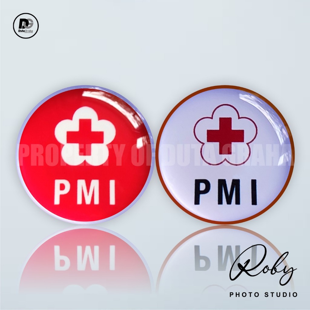 Jual [PIN RESIN] PMI BULAT Pin Bros Aksesoris Souvenir PALANG MERAH ...