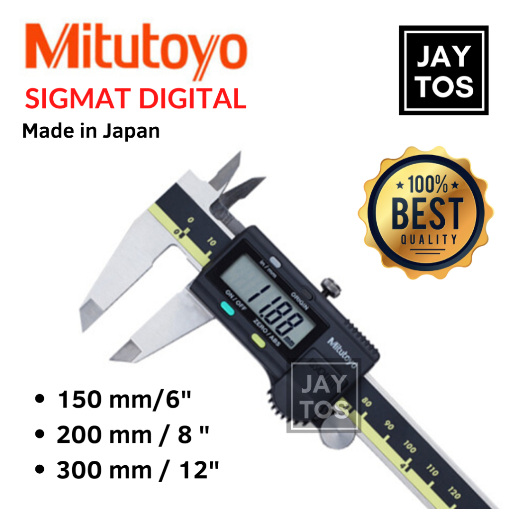 Jual MITUTOYO SIGMAT DIGITAL 500 197 30 / JANGKA SORONG DIGITAL 8 inch / DIGIMATIC 200 MM ...