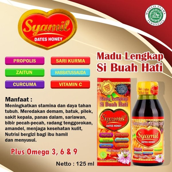 Jual Syamil Dates Honey Madu Si Buah Hati Madu Lengkap Si Buah Hati ...