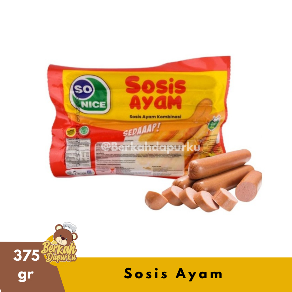 Jual So Nice Sosis Ayam Isi 15 375g So Nice By So Good Distributor ...