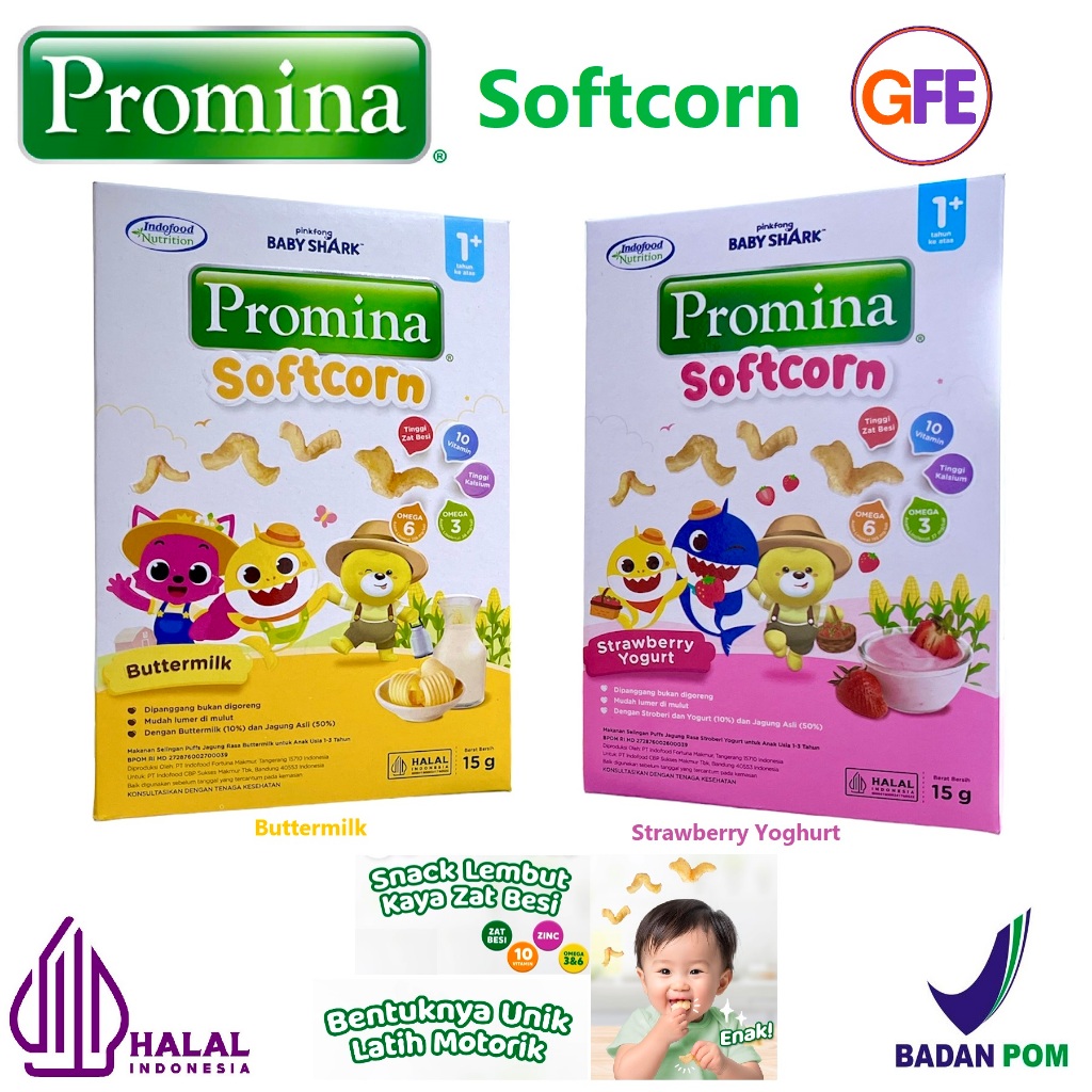 Jual Promina Softcorn Snack Puff Jagung Camilan Cemilan Bayi 1+ Tahun ...