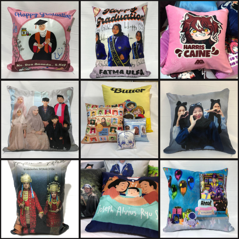 Jual Bantal Custom Foto 2 sisi FULL PRINTING 1 Bantal 1 Gambar Uk30x40 ...