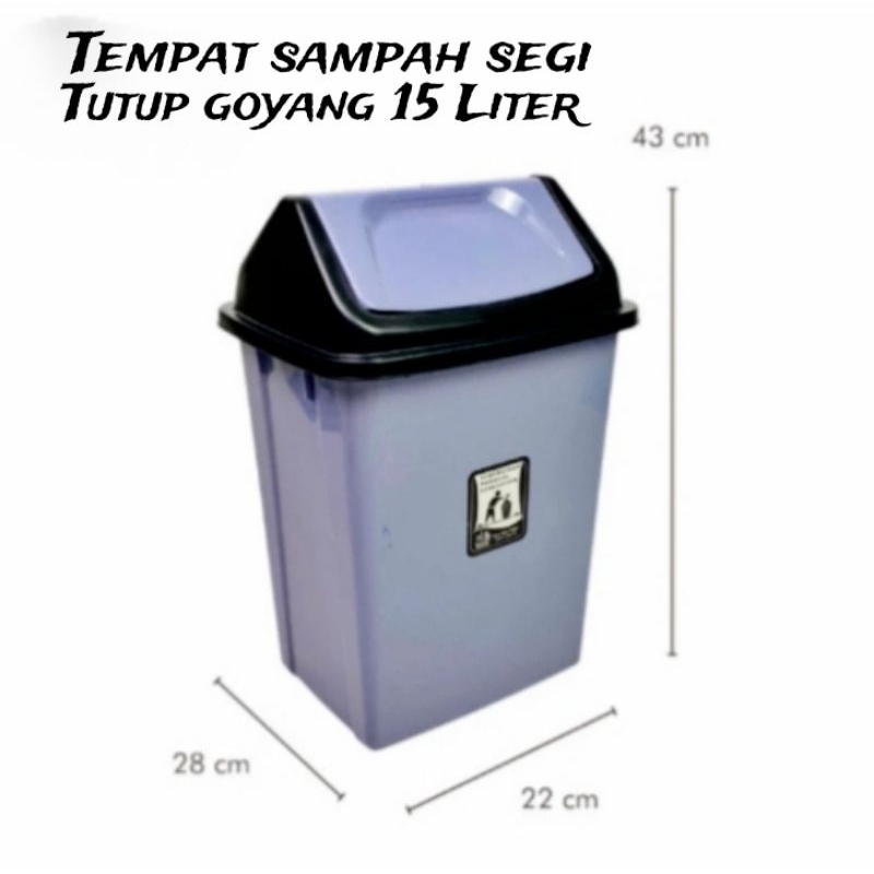 Jual Tempat Sampah Tutup 15 Liter/Tong Sampah Tutup 15 Liter | Shopee Indonesia