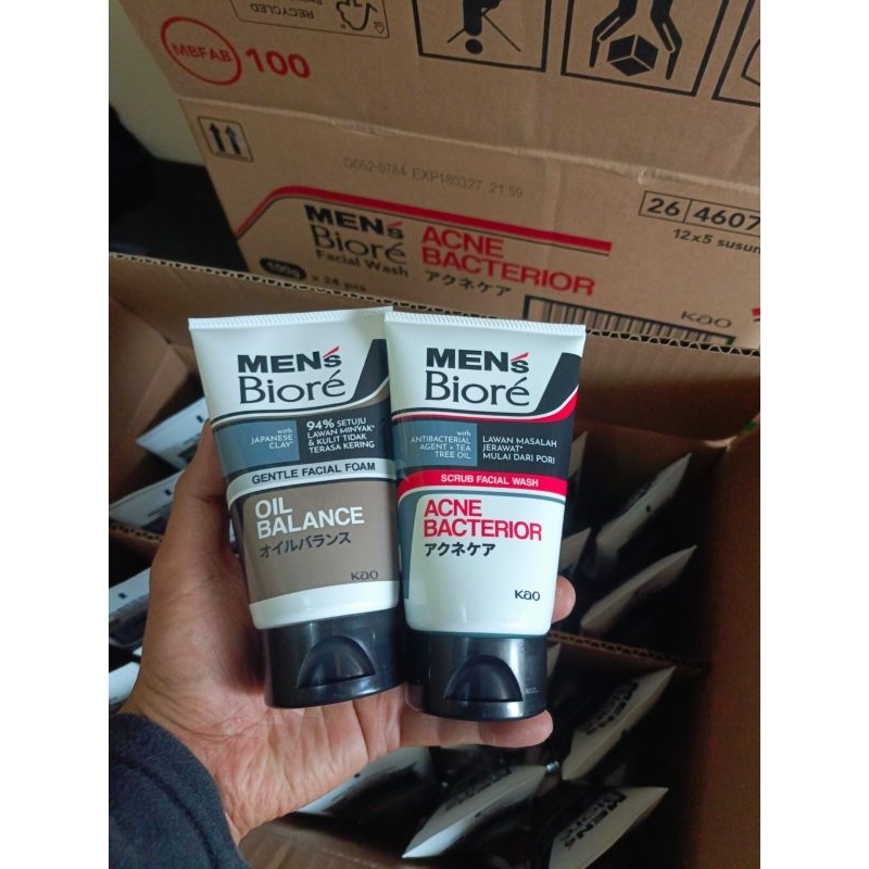 Jual Biore Men's Double scrub 100g | Shopee Indonesia