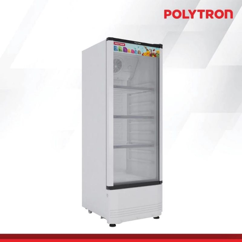 Jual POLYTRON Showcase Pendingin Minuman 3 Rak White 180 Liter SCN-180L ...