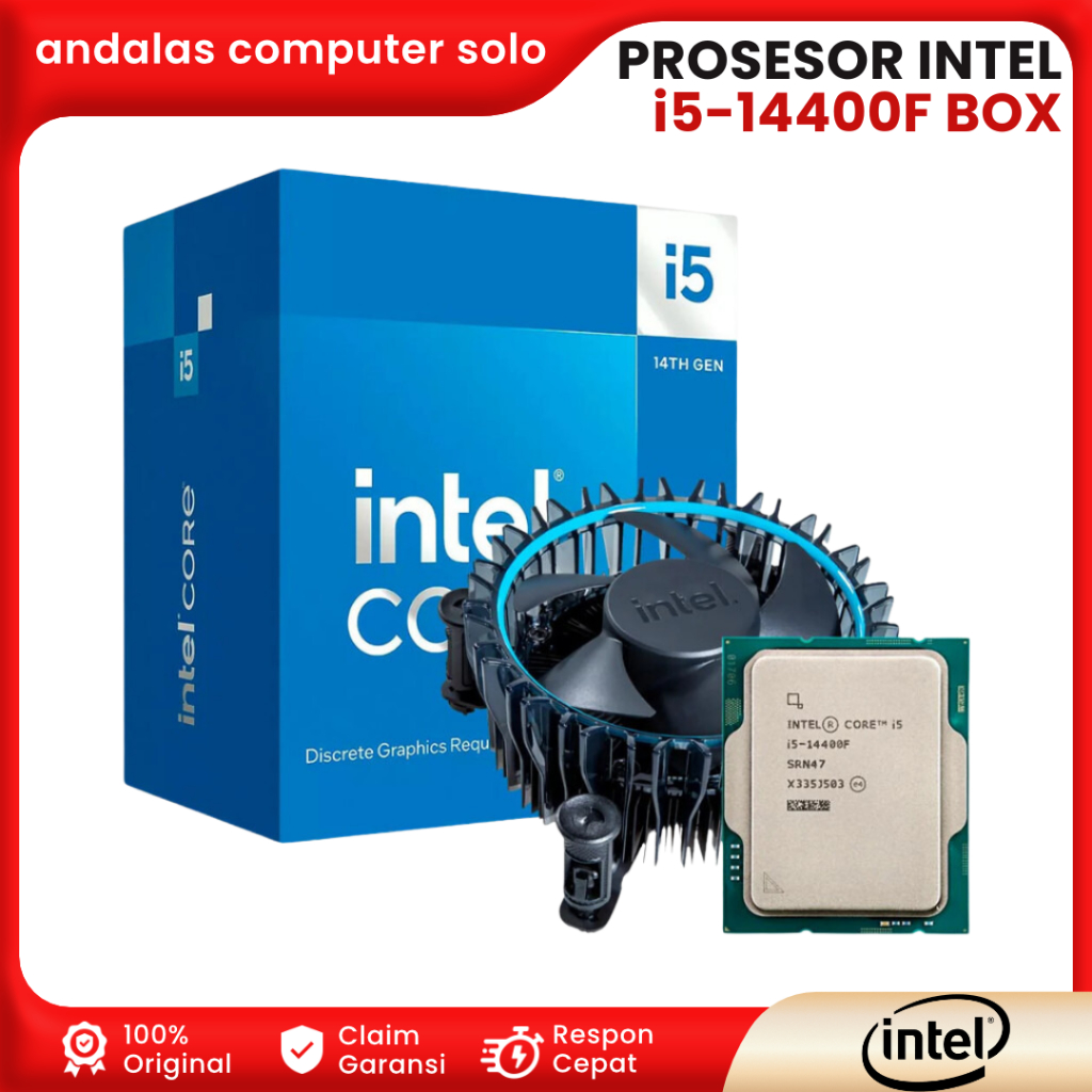 Jual Processor Intel Core i5-14400F 2.5GHz Up To 4.7GHz - Cache 20MB BOX Socket LGA 1700 ...