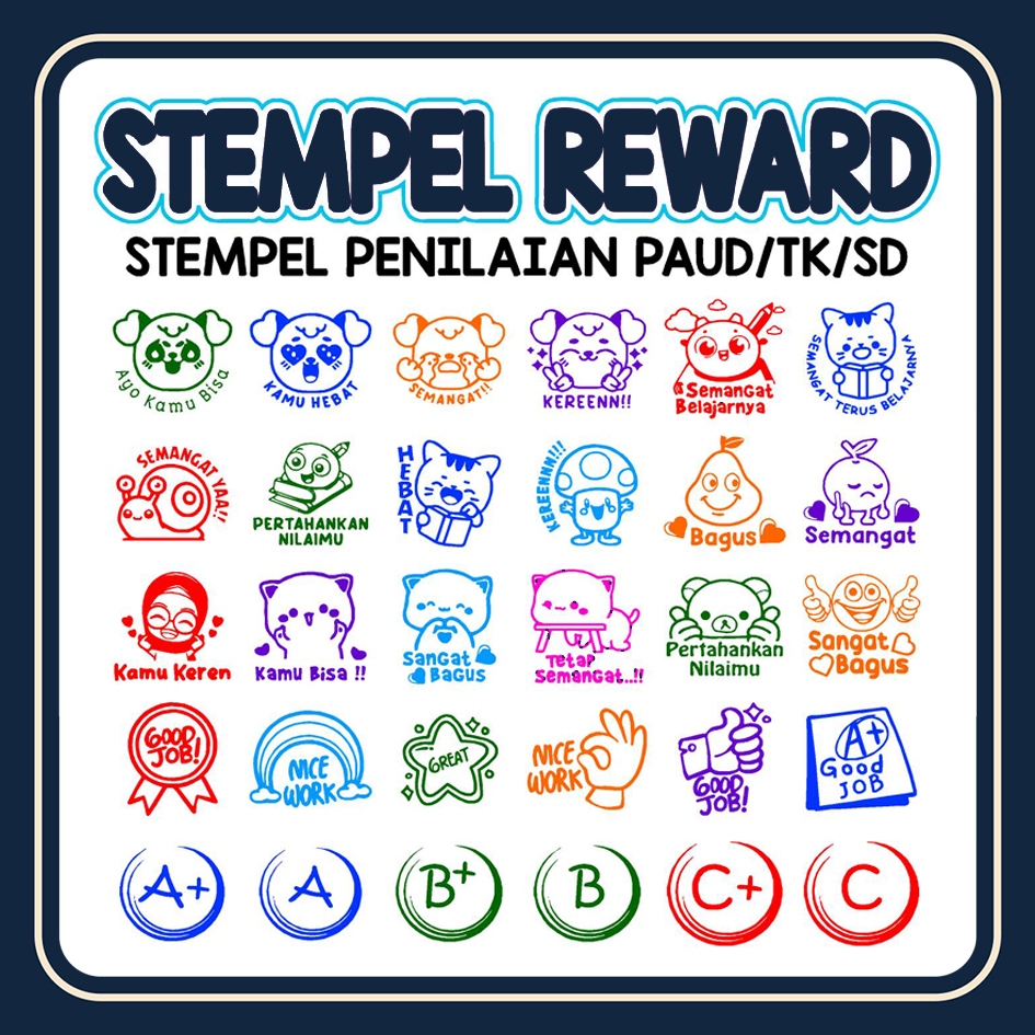 Jual Stempel Nilai Reward Untuk PAUD/TK/SD | Shopee Indonesia