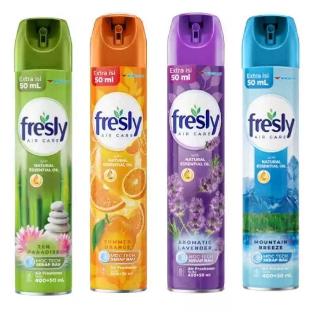 Jual [FRESLY AIR CARE 400+50ML]FRESLY AIR CARE AEROSOL PENGHARUM ...