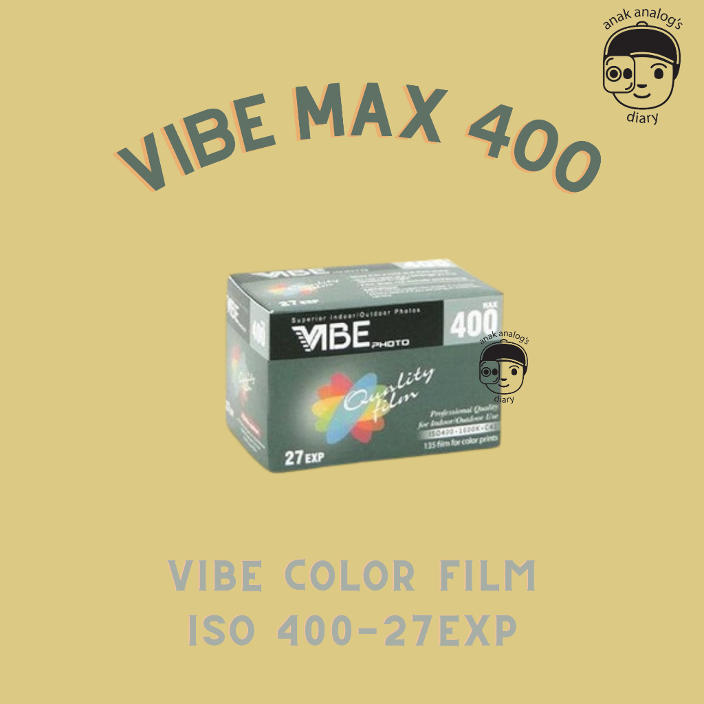 Jual Vibe Max 400 Quality Film Roll Film 35mm ISO 400 27exp Color Film | Shopee Indonesia