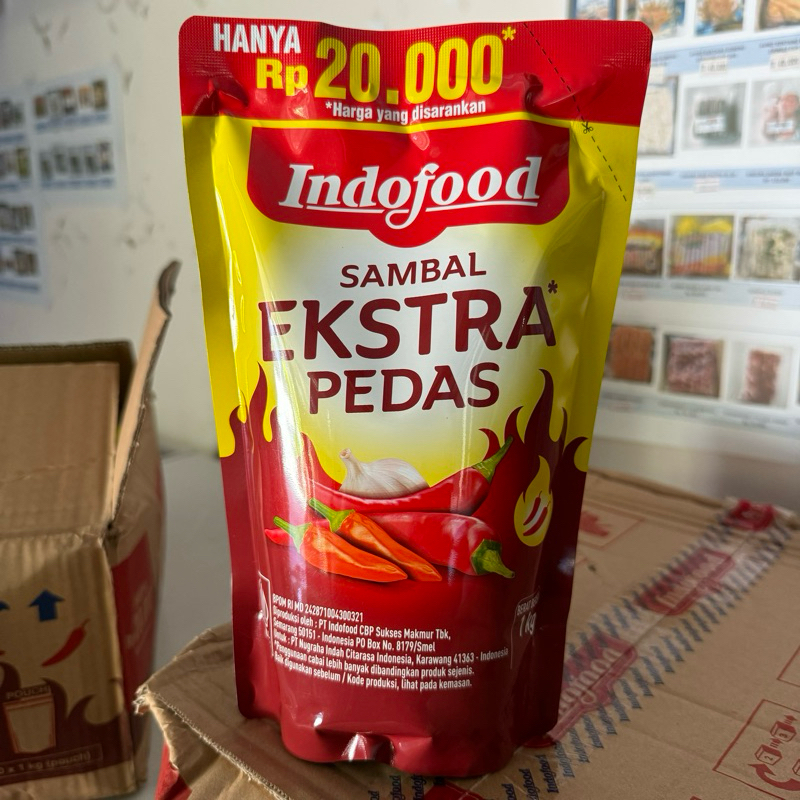 Jual Indofood sambal extra pedas 1kg | Shopee Indonesia