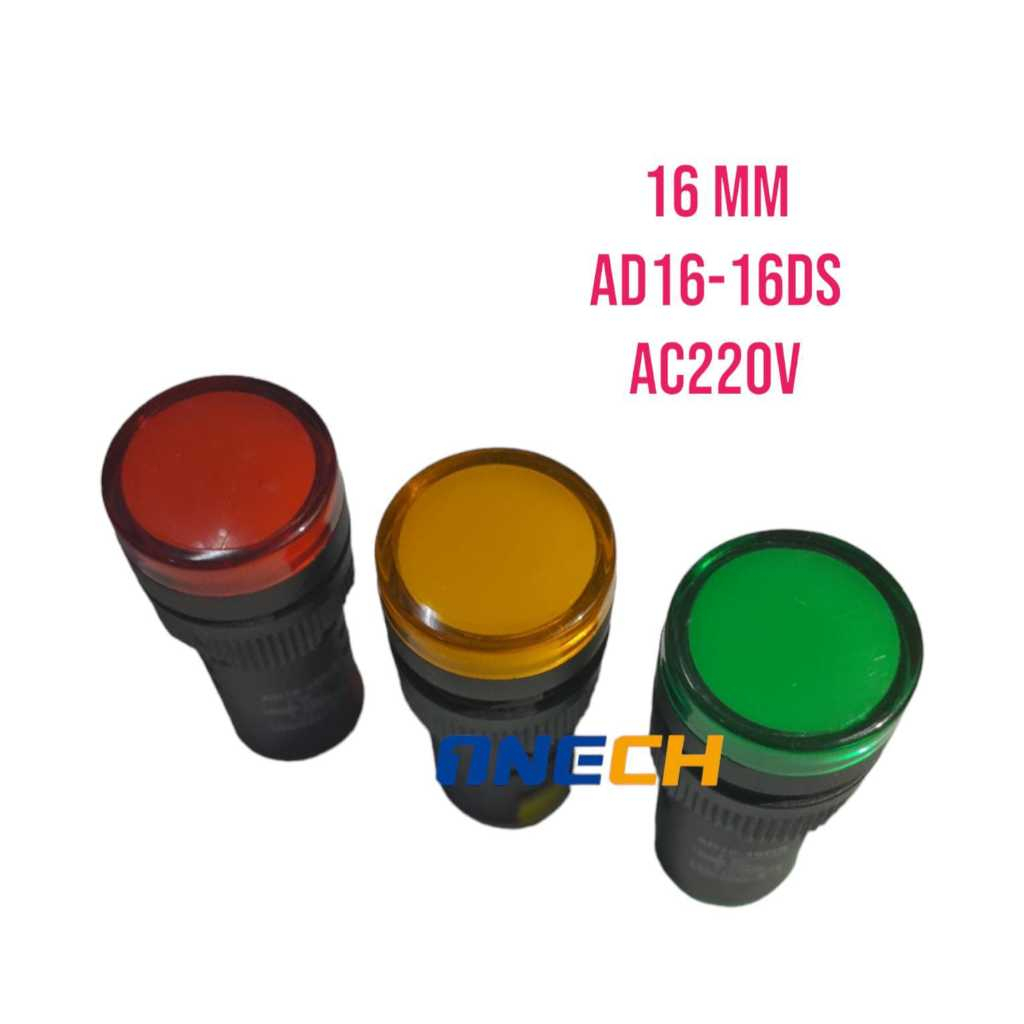 Jual Wan Dao - Lampu Indikator - Pilot Lamp - Lampu Panel LED 16mm AC ...