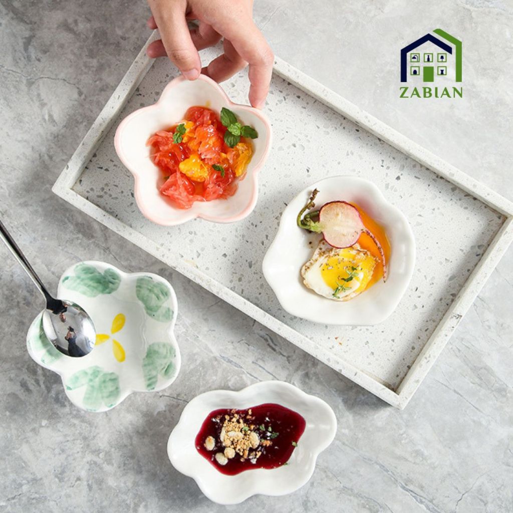 Jual Zabian - Sauce Plate Mini Cute Ceramic Japanese Aesthetic | Shopee ...