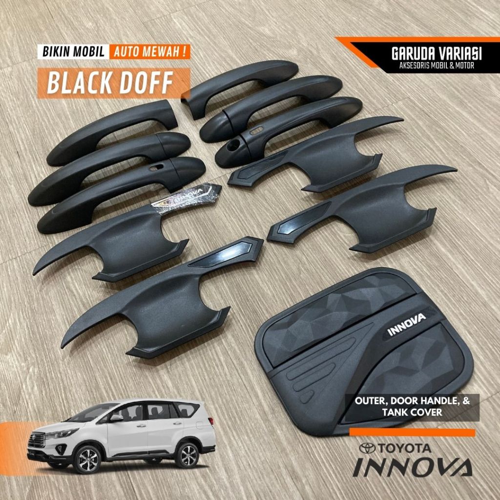 Jual Paket Outer Door Handle Tank Cover Mobil ALL NEW INNOVA 16 | Shopee Indonesia