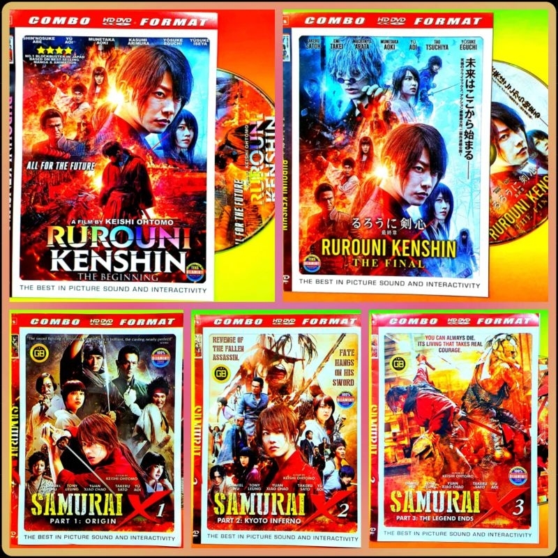 Jual KASET DVD SAMURAIX VS RUROUNI KENSHIN LENGKAP FULL BOX | Shopee ...