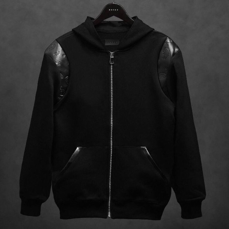 Jual RUCAS x BimoPD "Embossed Paisley Leather" Zip Hoodie Size L ...