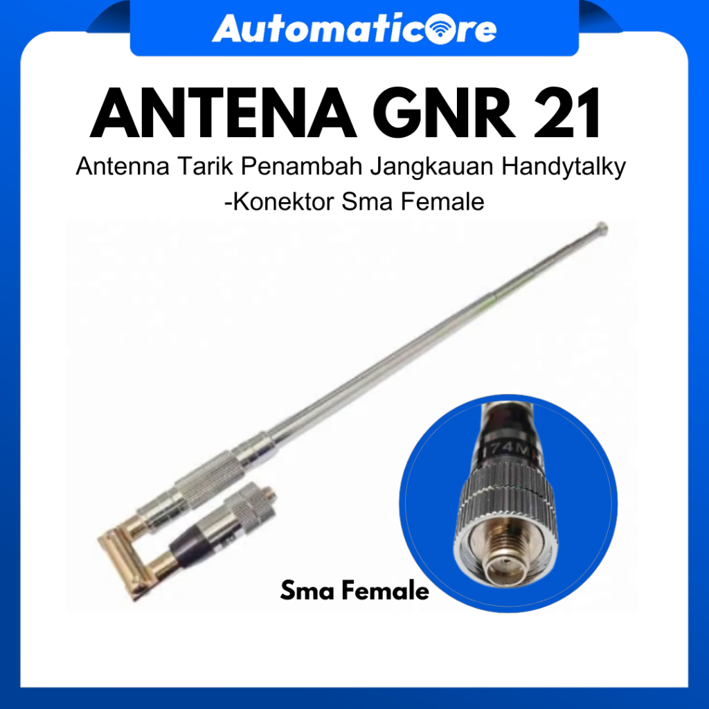 Jual Antenna Tarik GNR 21 GNR21 Tekuk Sma Female Visar Bnc Antena Superstik Penambah Jangkauan ...