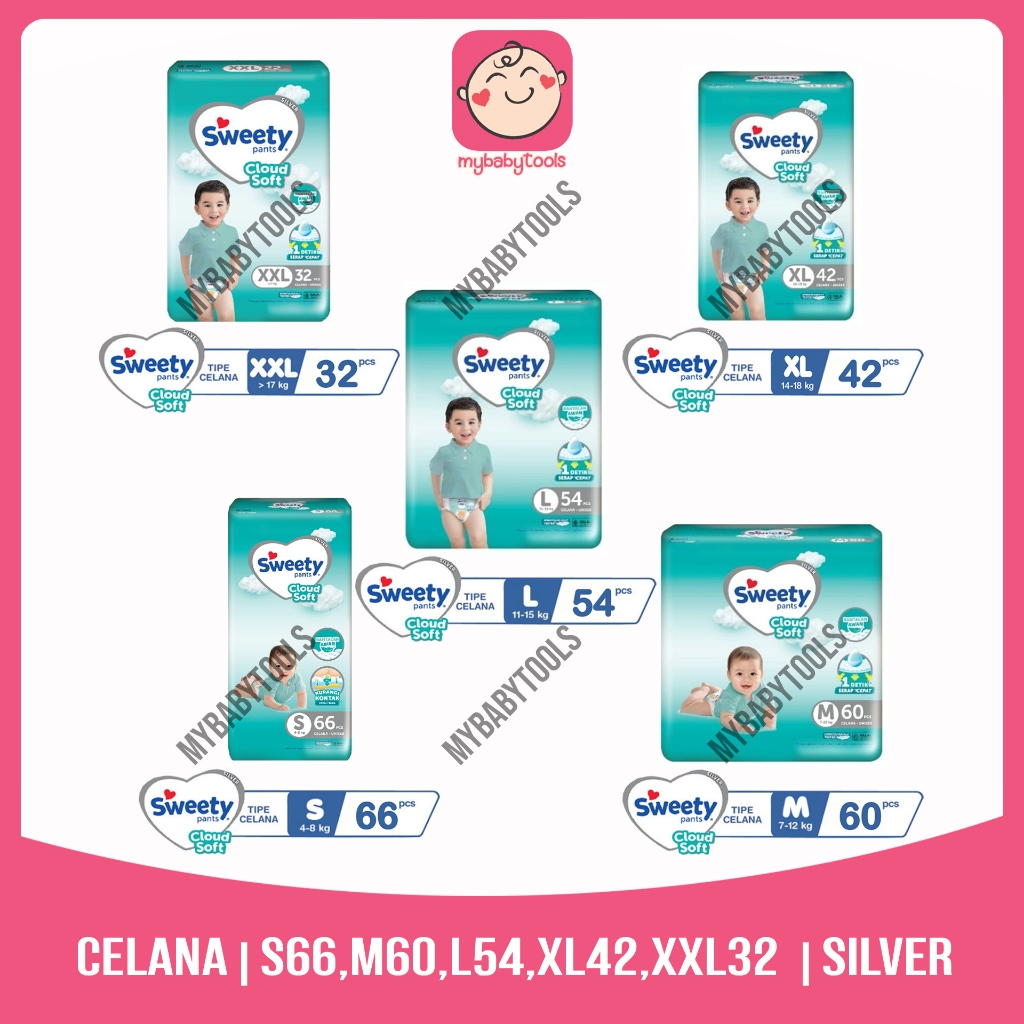 Jual SWEETY SILVER PANTS S66 M60 L54 XL42 XXL32 POPOK CELANA | Shopee ...