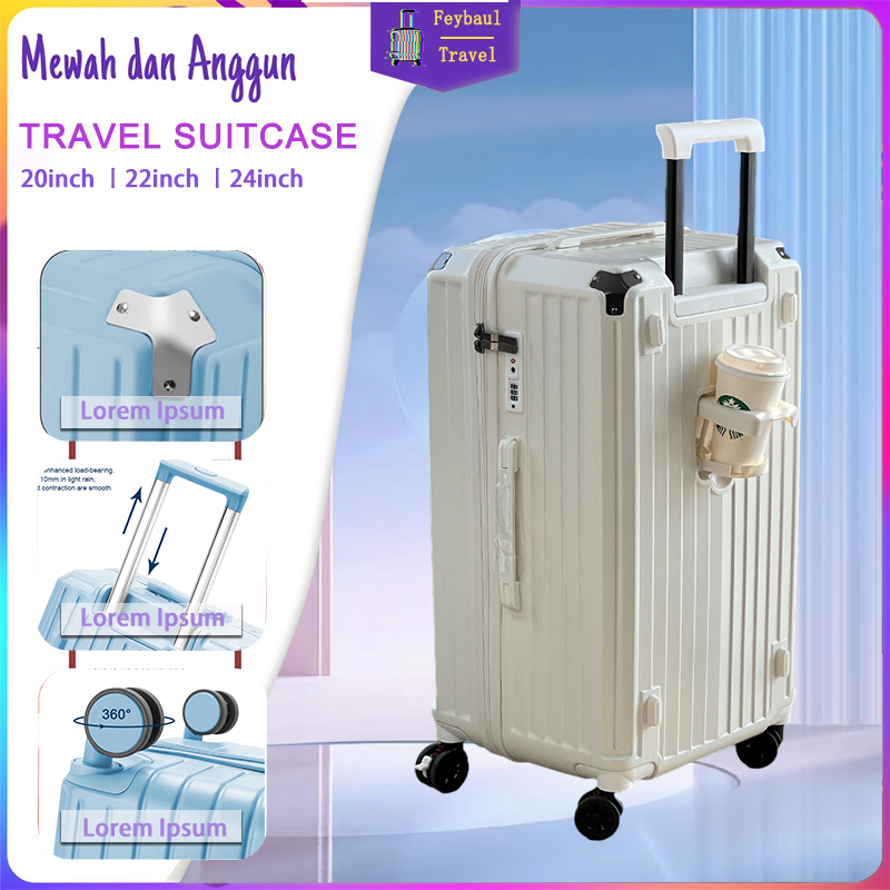 Jual FEYBAUL A981 Koper Modis 20 Inci Koper Pemintal 360° - Koper ...