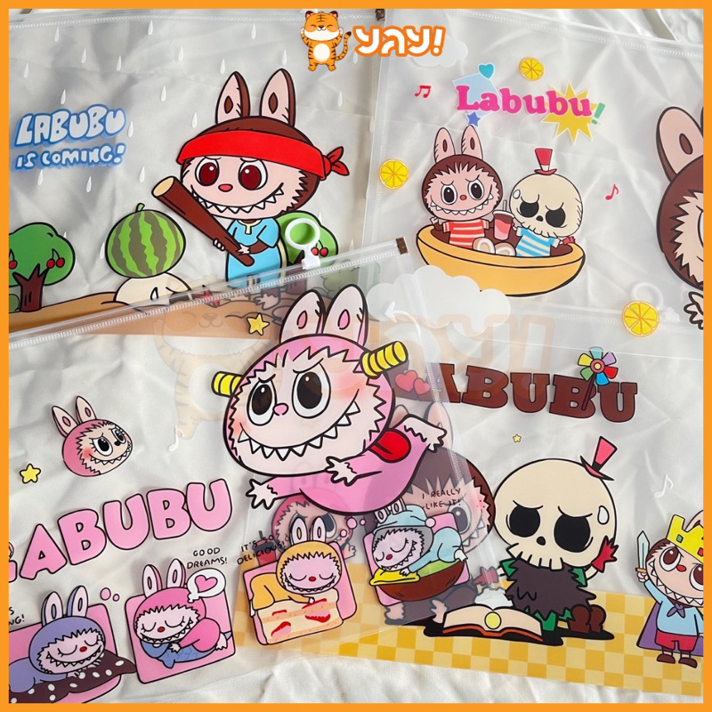 Jual YAY! Pouch Zip Lock Karakter LABUBU A4 / Pouch Zip Lock LABUBU ...