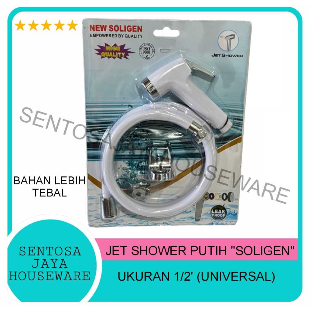 Jual JET SHOWER SOLIGEN PUTIH / SHOWER CEBOK TOILET BIDET SOLIGEN PUTIH | Shopee Indonesia