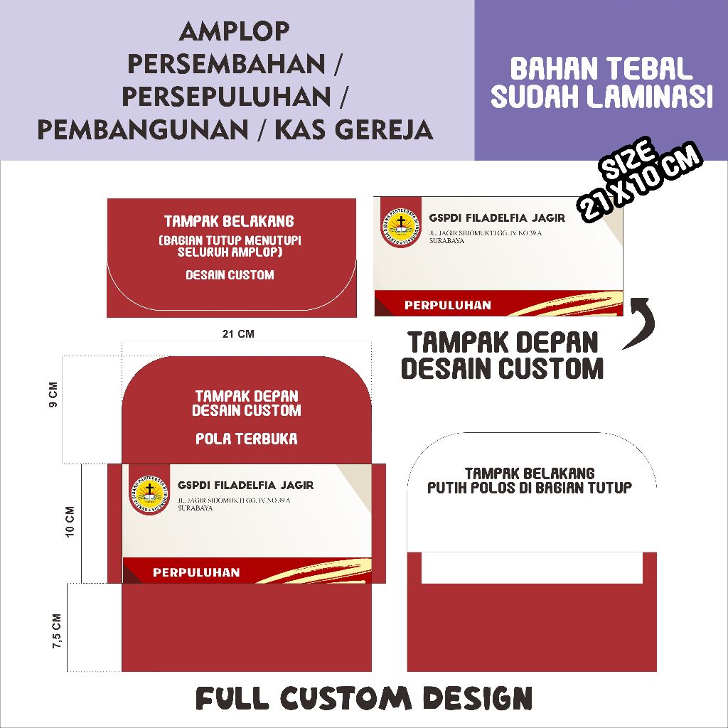 Jual Tutup Panjang - Amplop Gereja Persembahan Persepuluhan | Shopee ...