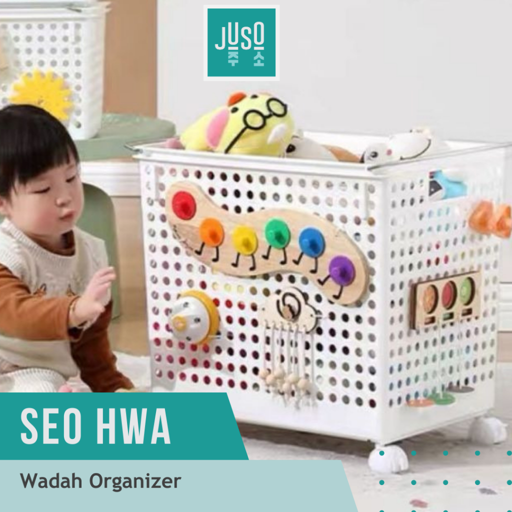 Jual 【JUSO】SEO HWA Box Roda Mainan Modern Kotak Keranjang Barang ...