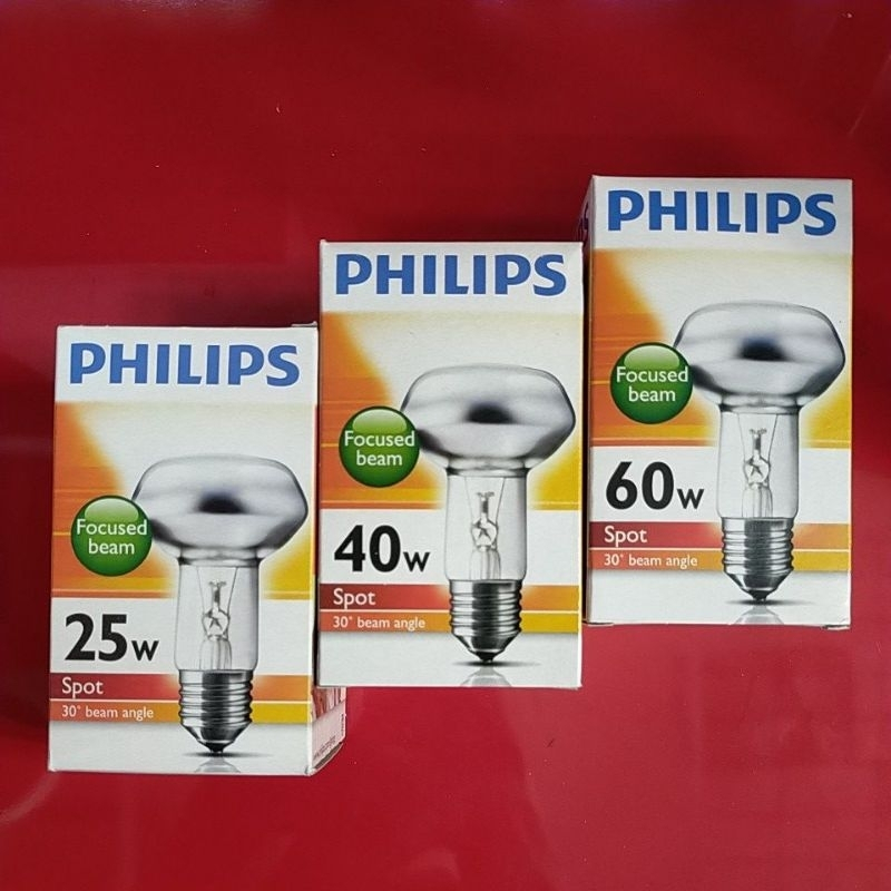 Jual PHILIPS NR63 Spot 25 40 60 watt Lampu NR63/Lampu Chiken Reptil penghangat Ayam / basking ...