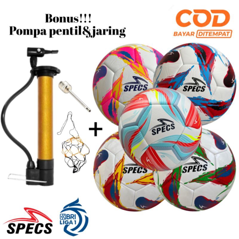 Jual BOLA SEPAK SPECS OFFICIAL PALAPA BRI LIGA 1 TRAINING BALL SEPAK ...