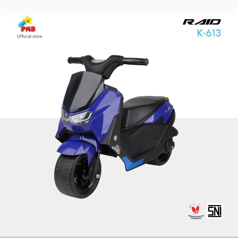 Jual Mainan Anak Tolobike PMB K-613 Motor Dorong K613 Foot To Floor K ...