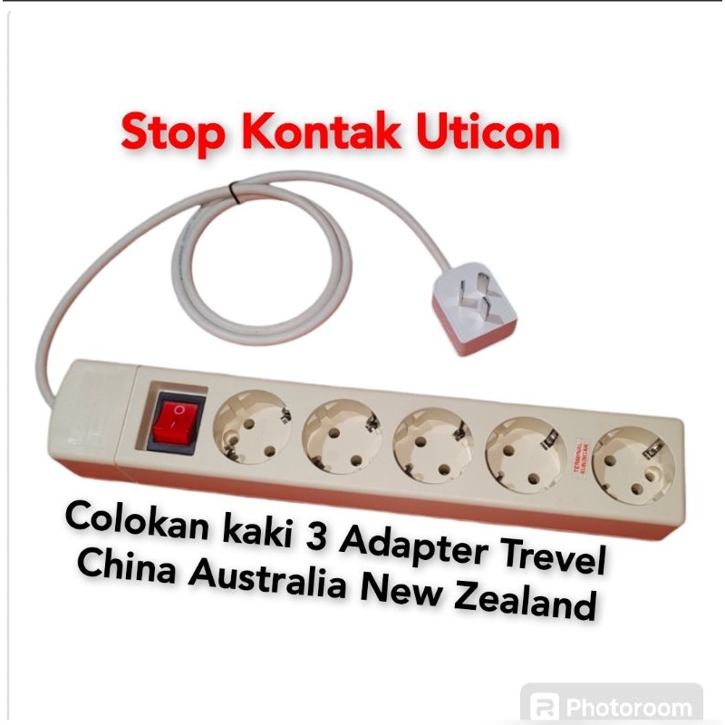 Jual Colokan Listrik Kaki 3 Gepeng China Australia New Zealand ...