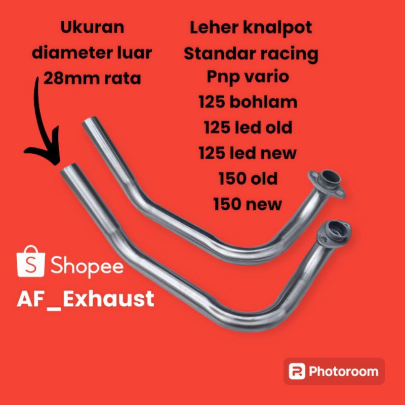 Jual Pipa Leher Knalpot Vario 125 Vario 150 Ukuran 28mm Rata | Shopee ...