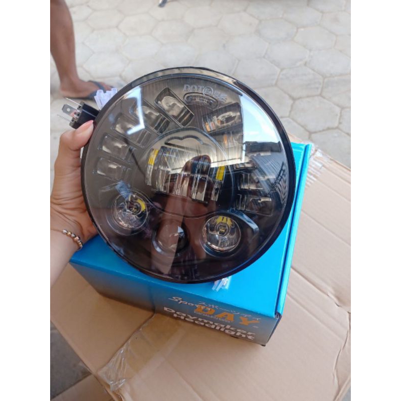 Jual lampu depan day maker 7 inci 19 LED DAY pnp CB GL TIGER MEGAPRO ...