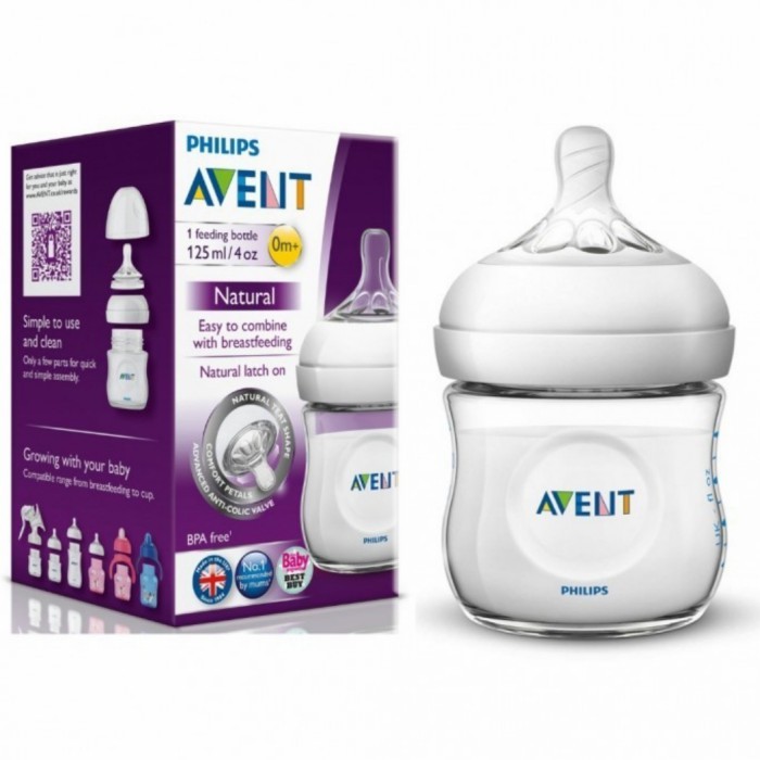 Jual PHILIPS AVENT NATURAL BOTTLE 125ml/4oz BOTOL SUSU BAYI | Shopee ...