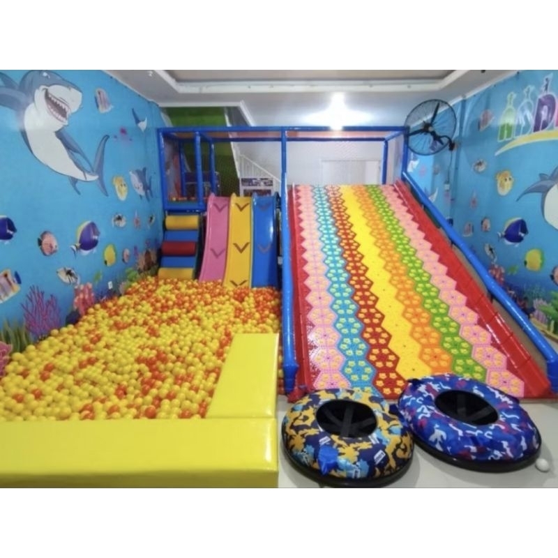 Jual PAPAN SELUNCUR PEROSOTAN PELANGI BAN RAINBOW SLIDE TAMAN BERMAIN ...