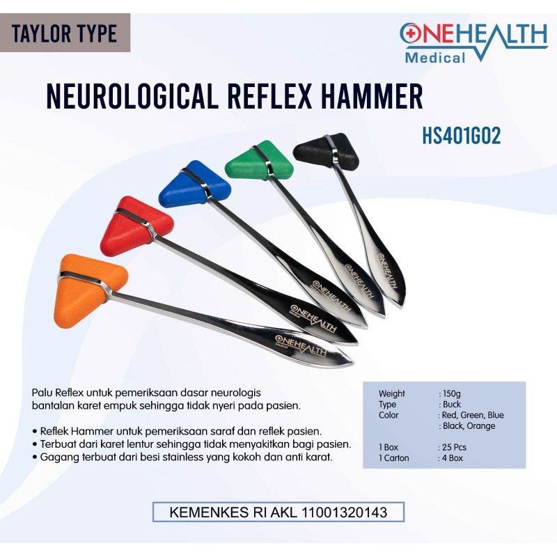 Jual Hammer Refleks Triangle Onehealth / Palu Reflek / Alat Cek Syaraf ...
