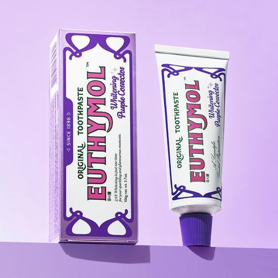 Jual Euthymol X Kuromi Whitening Purple Corrector Toothpaste 106 Gr Box ...