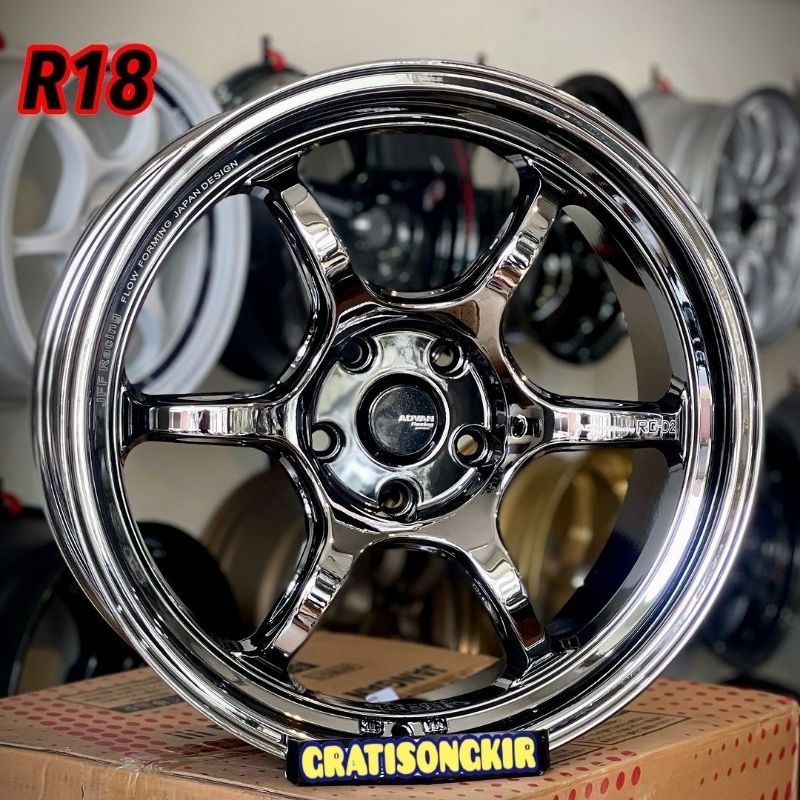 Jual velg mobil ring 18 ADVAN RG D2 FLOW FORMING LEBAR 8,5 velg racing mobil R18 Ertiga Xl7 Juke ...