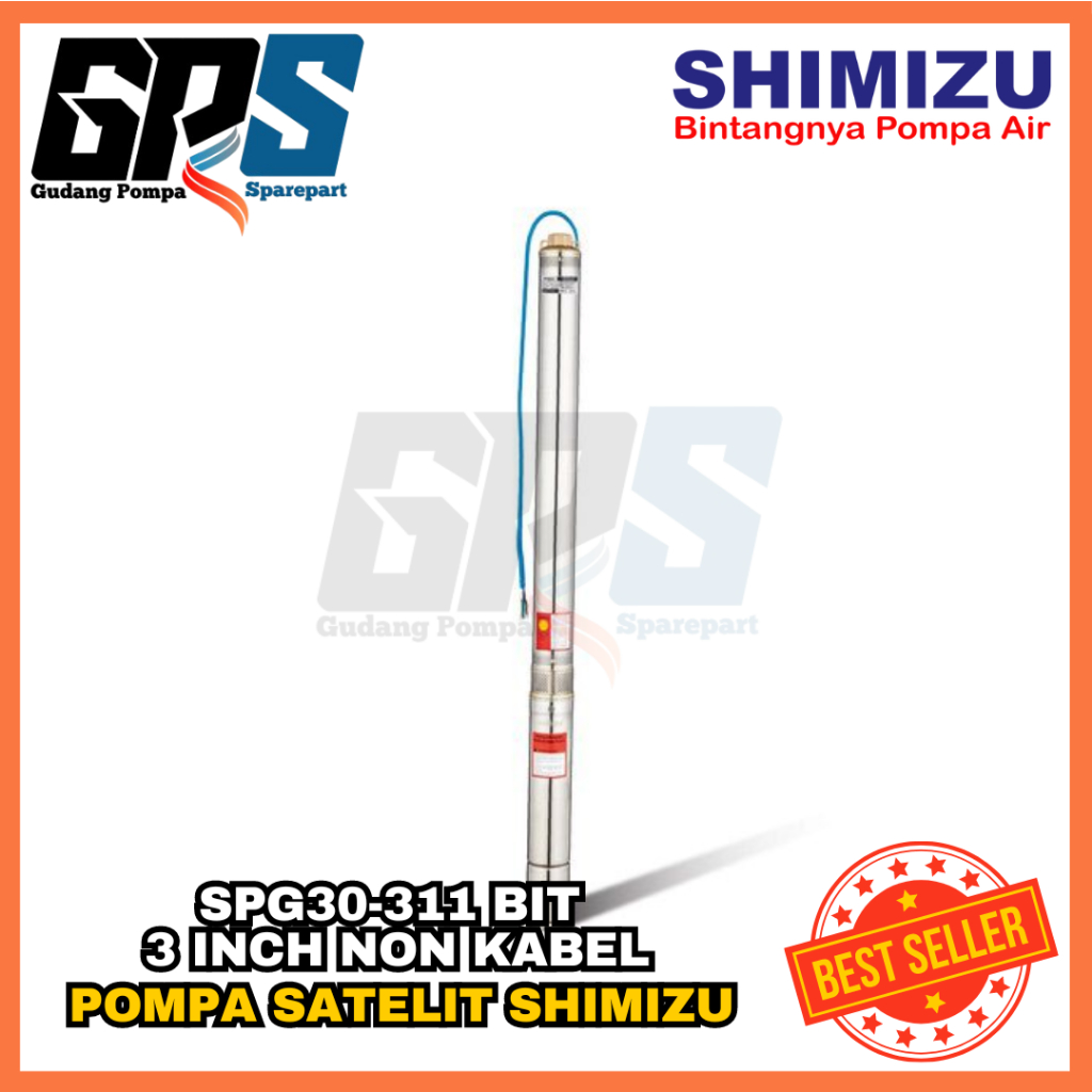 Jual [SUBMERSIBLE PUMP] SHIMIZU SPG30-311 BIT 3inch 0.5HP TANPA KABEL ...