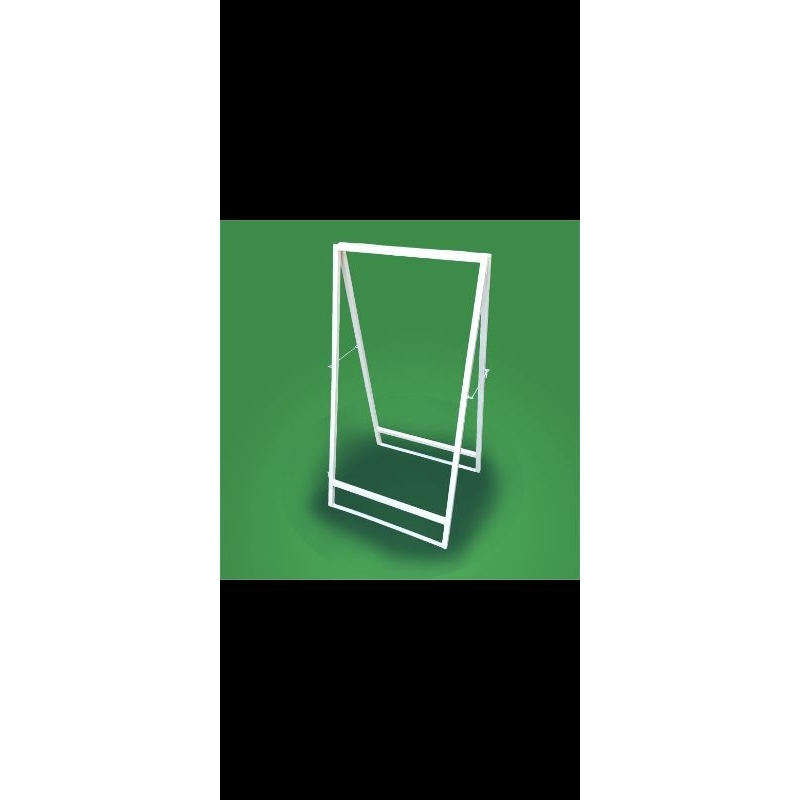 Jual banner standing lipat 2 sisi rangka besi hollow kokoh | Shopee ...