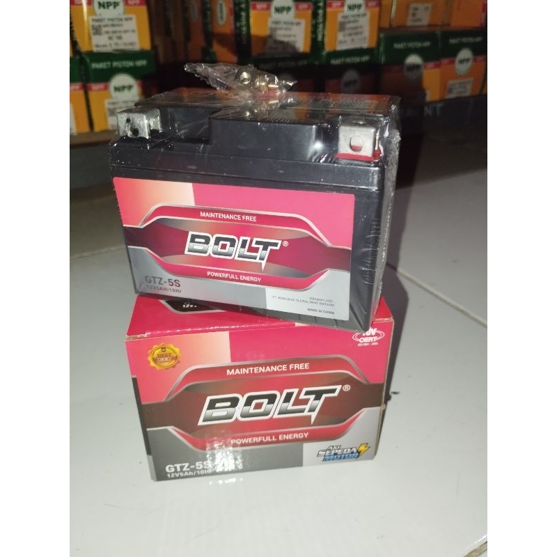 Jual Aki GTZ-5S 12V5Ah/10Hr Merk Bolt | Shopee Indonesia