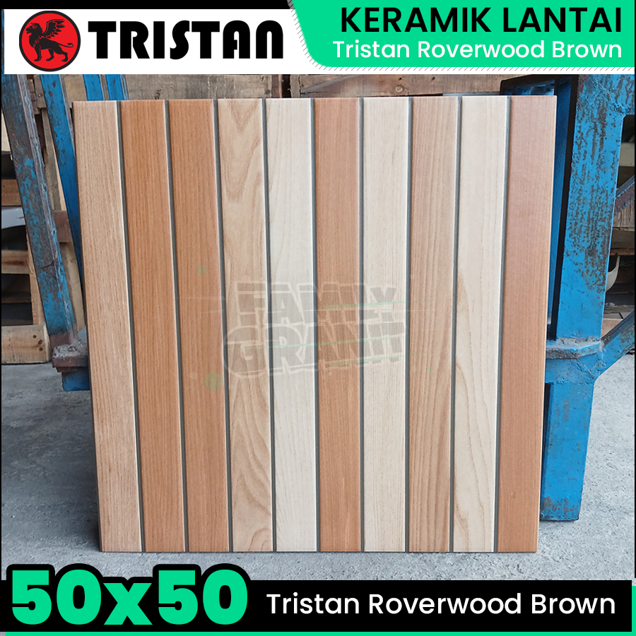 Jual Keramik Motif Kayu 50x50 Tristan Roverwood Brown Matte Embossed KW1 | Shopee Indonesia