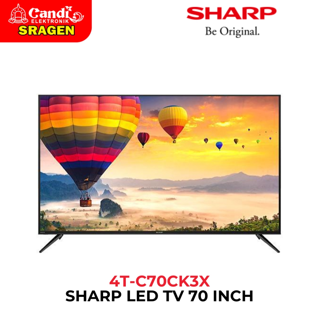 Jual SHARP Smart Android TV 70 Inch 4K UHD - 4T-C70CK3X | Shopee Indonesia
