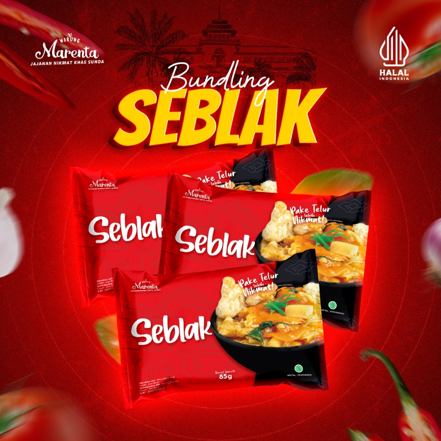 Jual MARENTA [ 3 PCS ] Paket Seblak Jadul Instan Komplit Khas Bandung ...