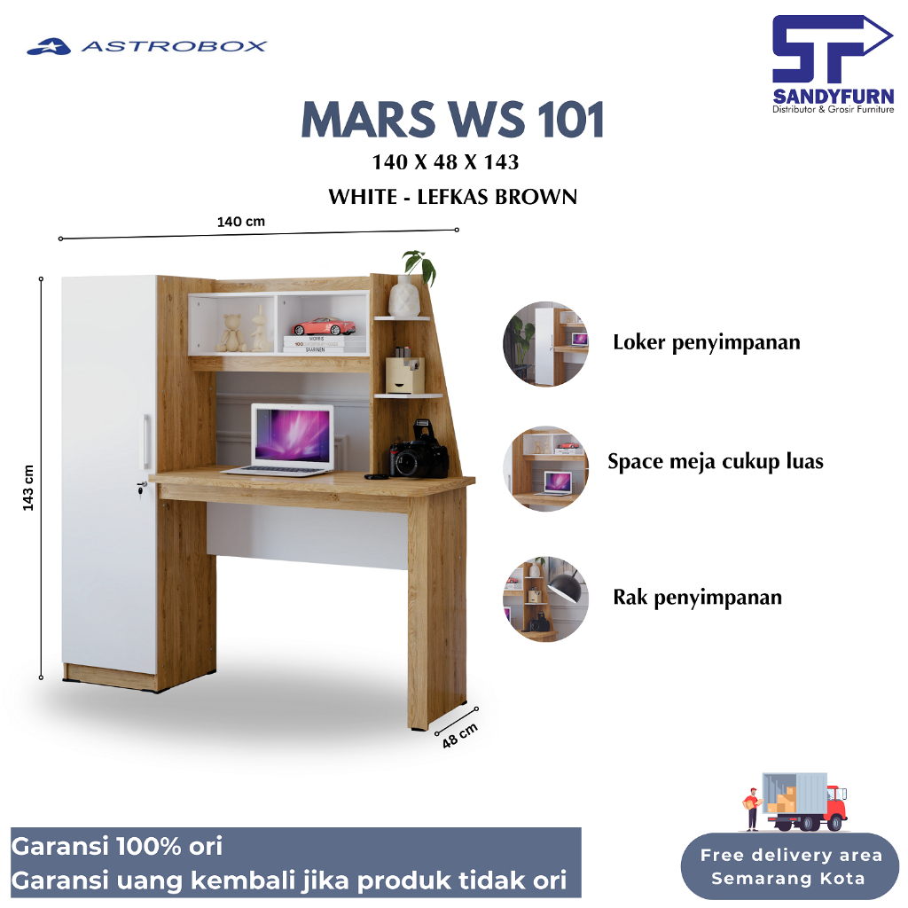 Jual ASTROBOX - Meja Belajar - MARS WS 101 | Shopee Indonesia
