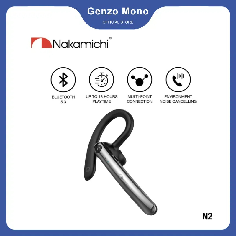 Jual Nakamichi N2 Headset Mono Wireless Mobile Earphone Bluetooth Mic ...