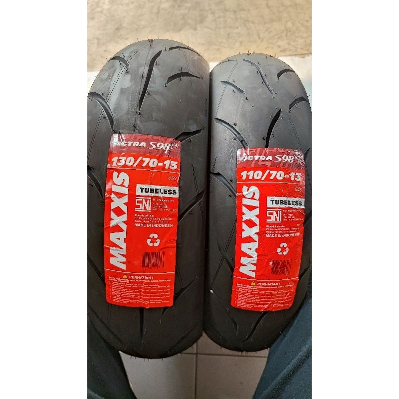 Jual ( PAKEET 2 BAN NMAX ) MAXXIS VICTRA S98CT 110/70-13 & 130/70-13 ...