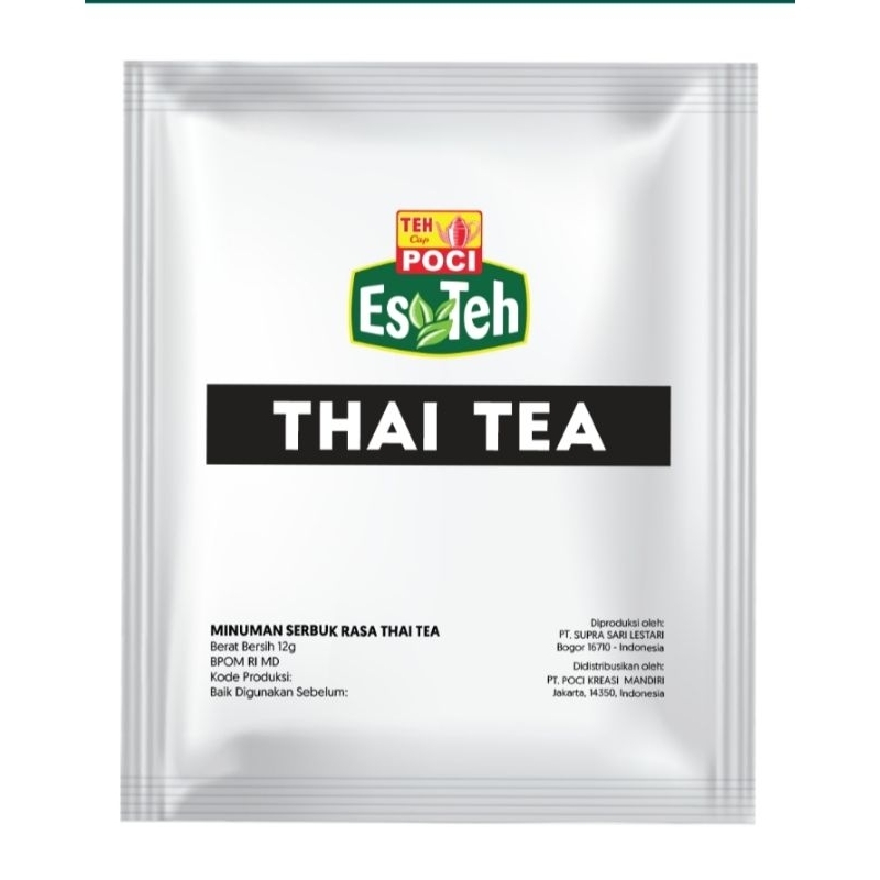 Jual Teh Poci Rasa Milk Tea Thai Tea Cappuccino Chocolate Blackcurrent ...