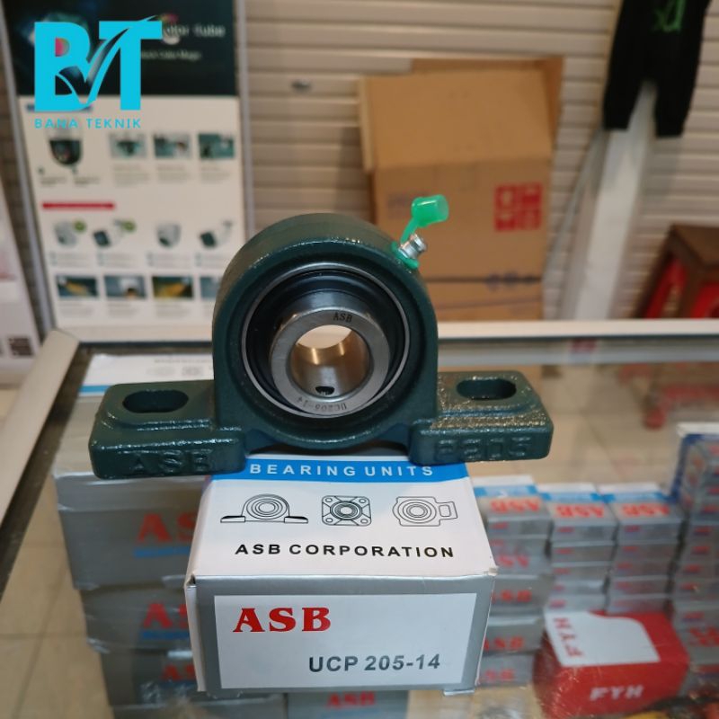 Jual Bearing UCP 205-14 ASB Pillow Block Diameter AS 22,225 mm | Shopee Indonesia